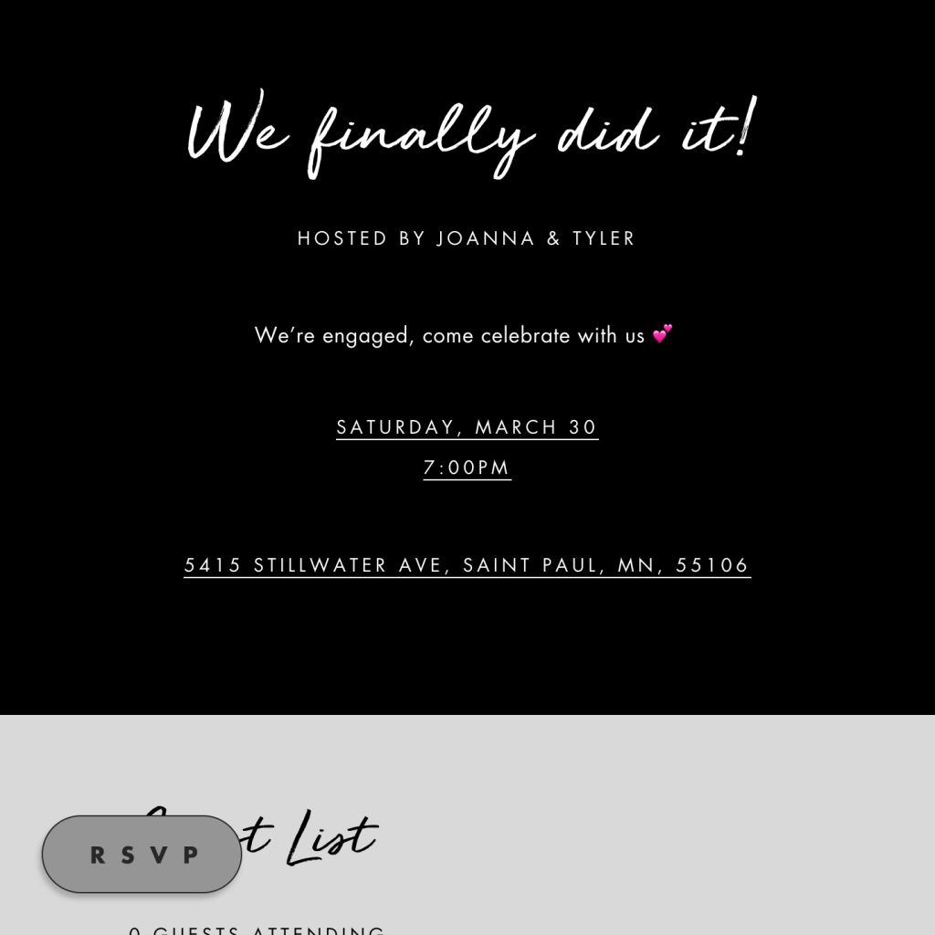 Engagement party invitations - online at Paperless Post