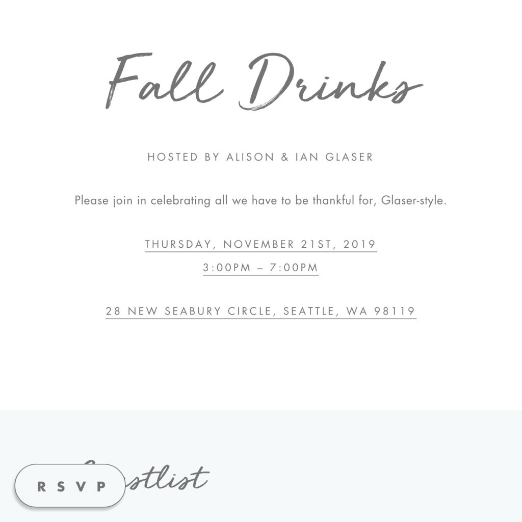 Autumn entertaining invitations - online at Paperless Post