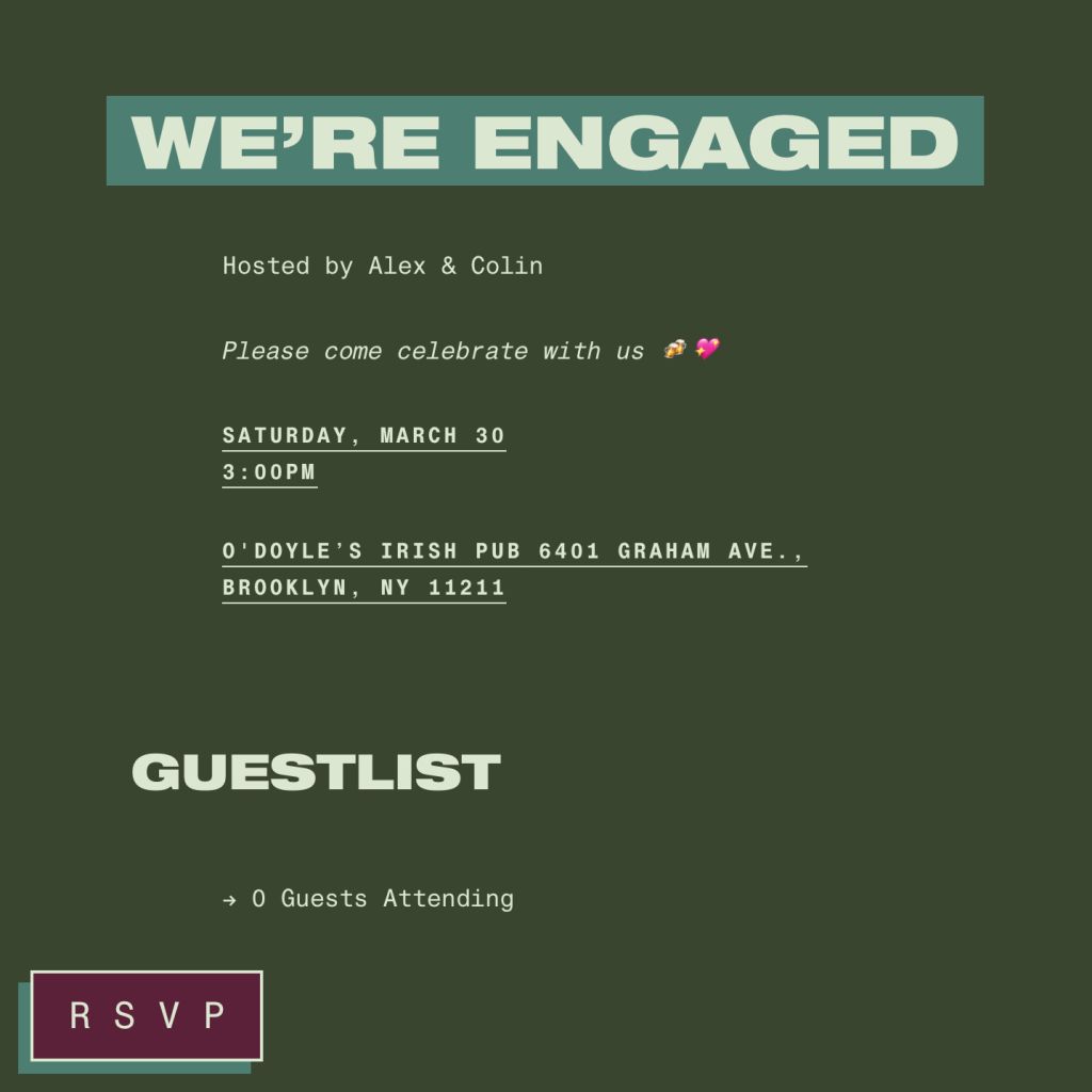Engagement party invitations - online at Paperless Post