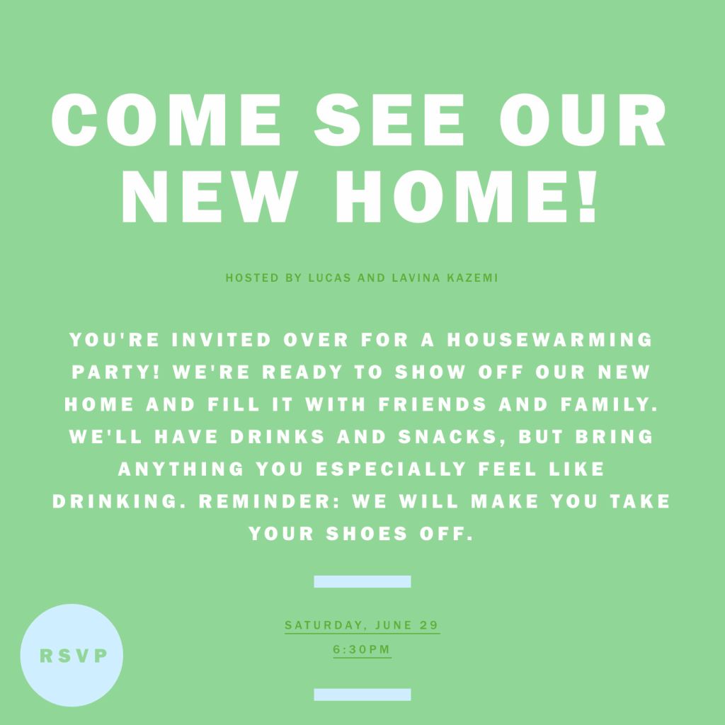 Housewarming party invitations - online at Paperless Post
