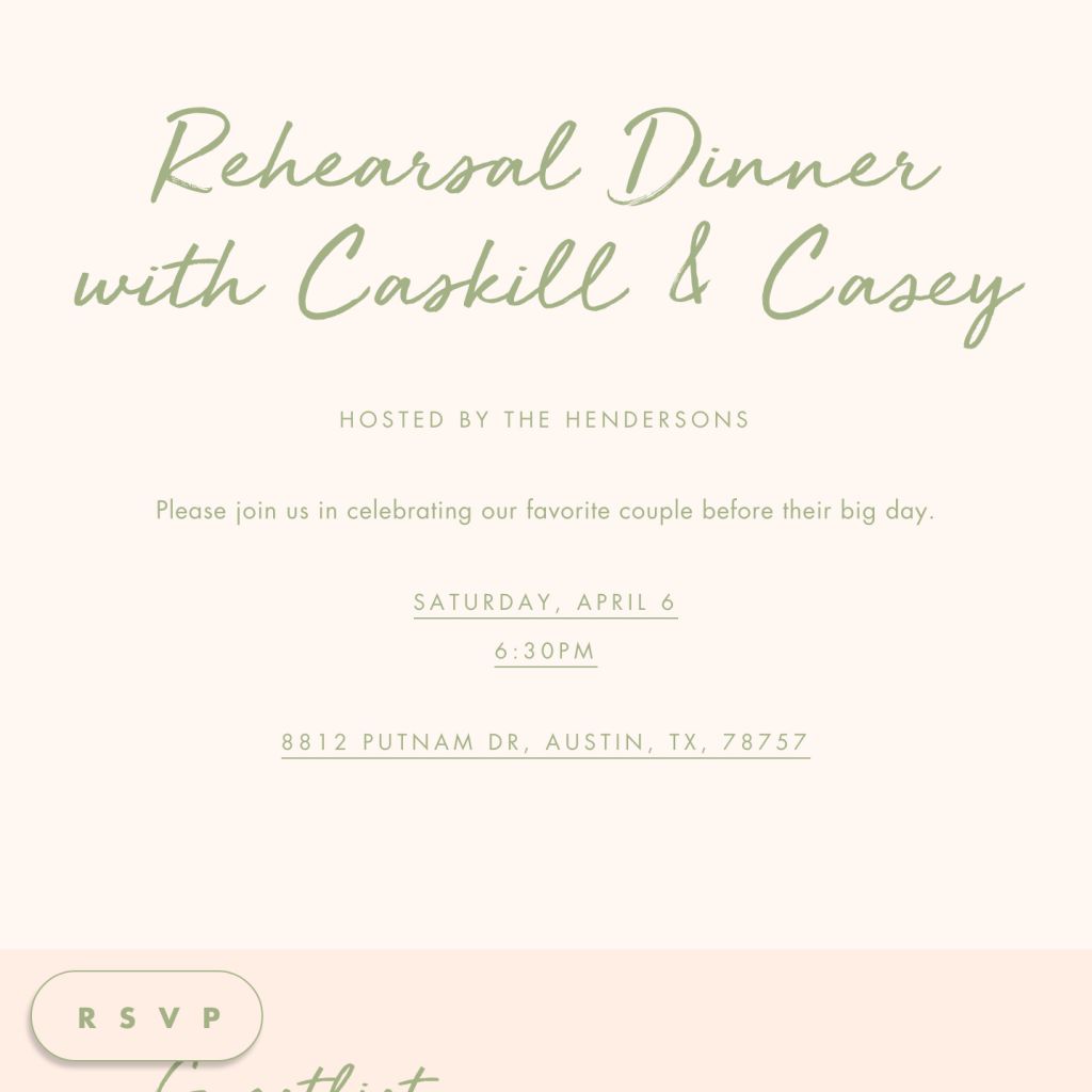 Wedding weekend - online at Paperless Post