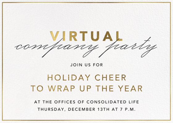 Business Holiday Party Invitations | Send online instantly | RSVP tracking