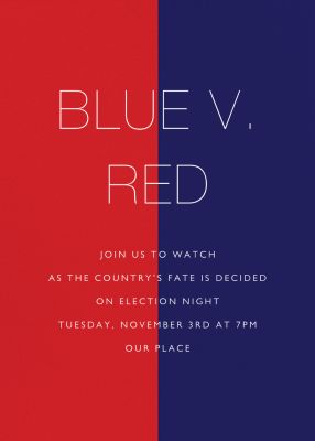 Election Night Invitations | Send online instantly | RSVP tracking