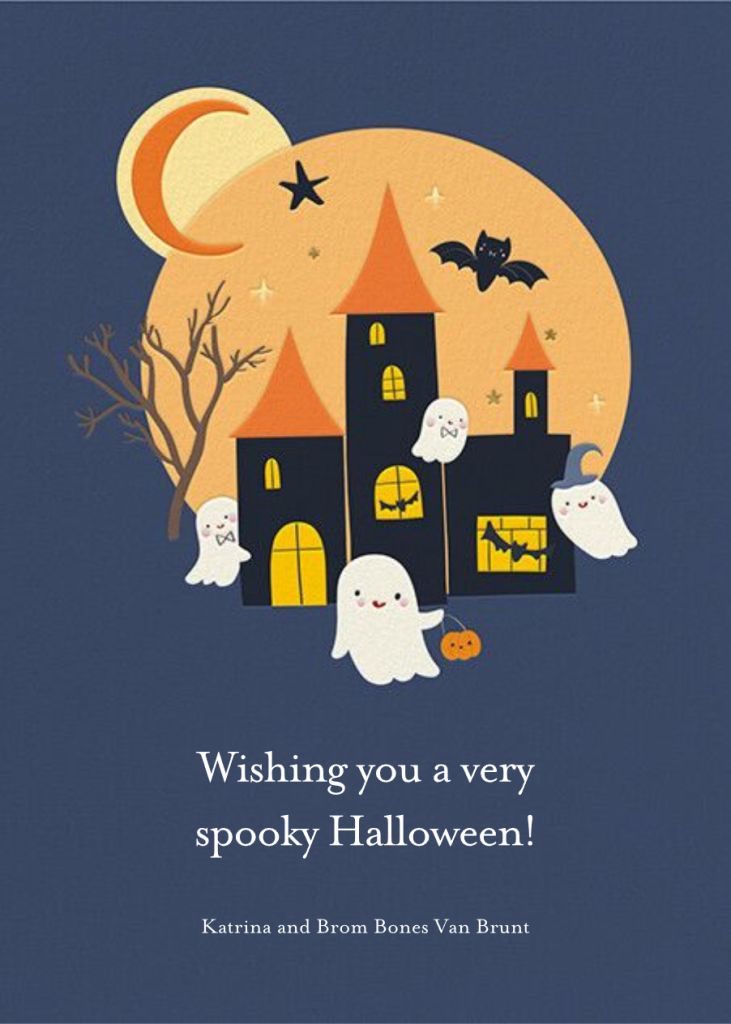 Spooky Home - Greeting Card | Send online instantly | Track opens