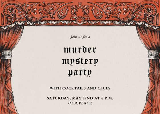 Mystery Party Invitation Ideas