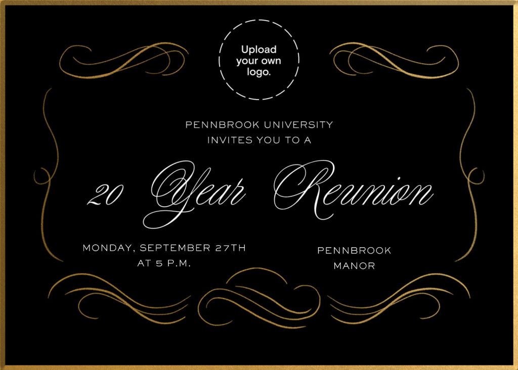 Grand Swirls - University Event Invitation | Send online instantly ...