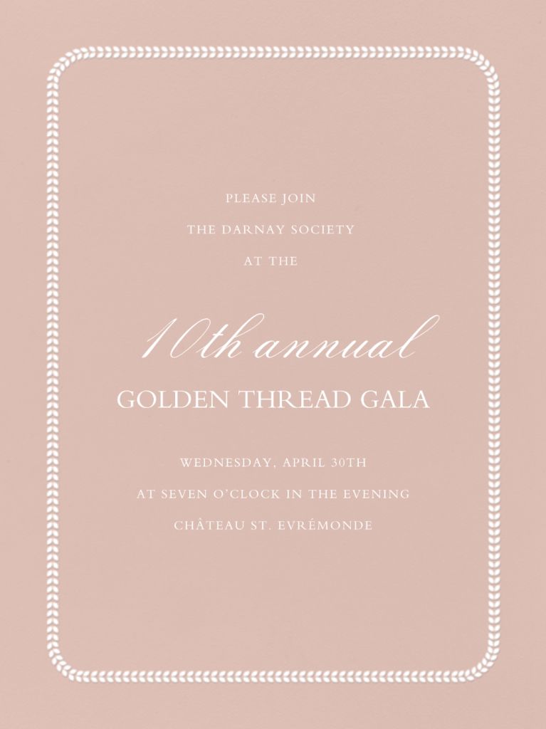 Leaf Inner Bevel Border - Fundraiser Invitation | Send online instantly ...