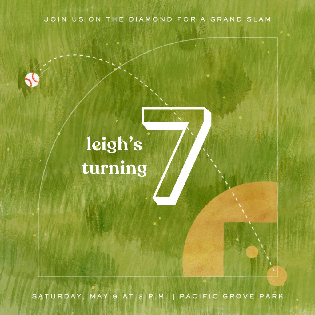 Home Run - Birthday Invitation | Send online instantly | RSVP tracking