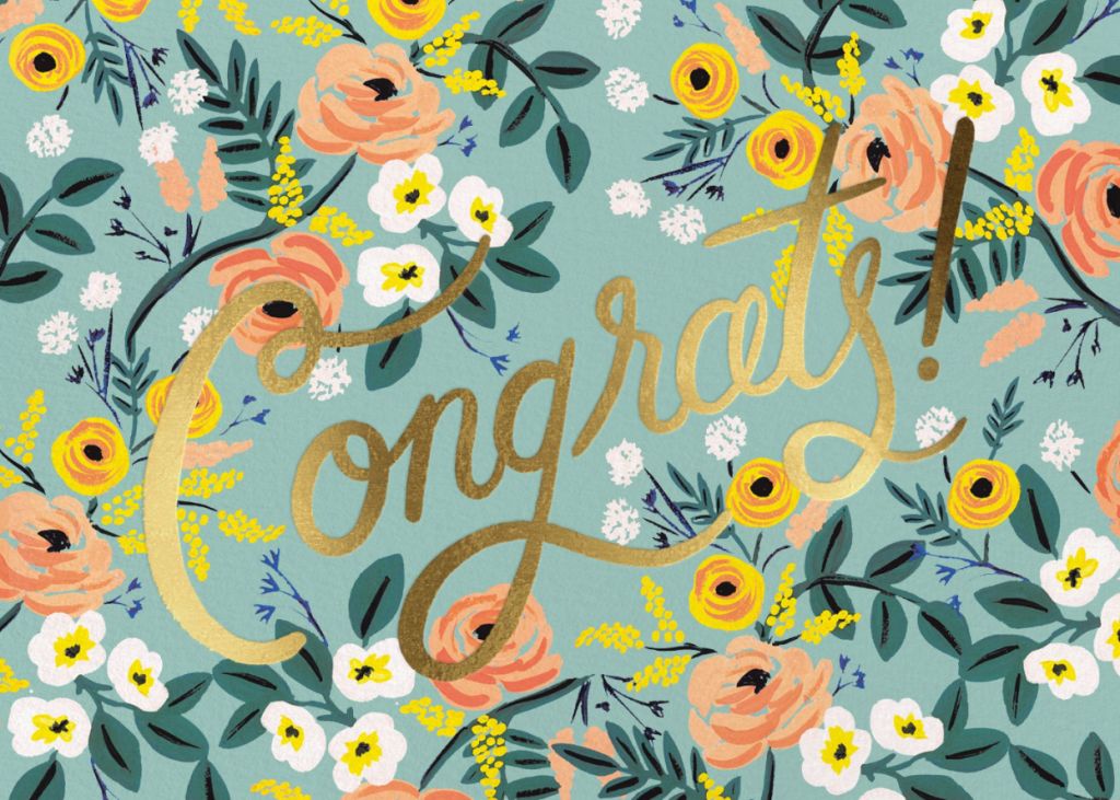 Blue Meadow Congrats - Congratulations Card | Send online instantly ...