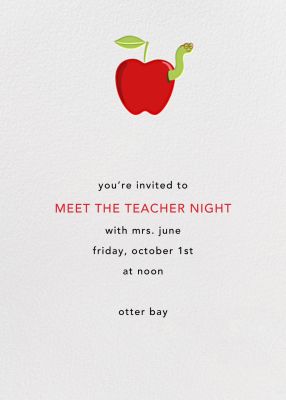 Meet the Teacher Invitations | Send online instantly | RSVP tracking