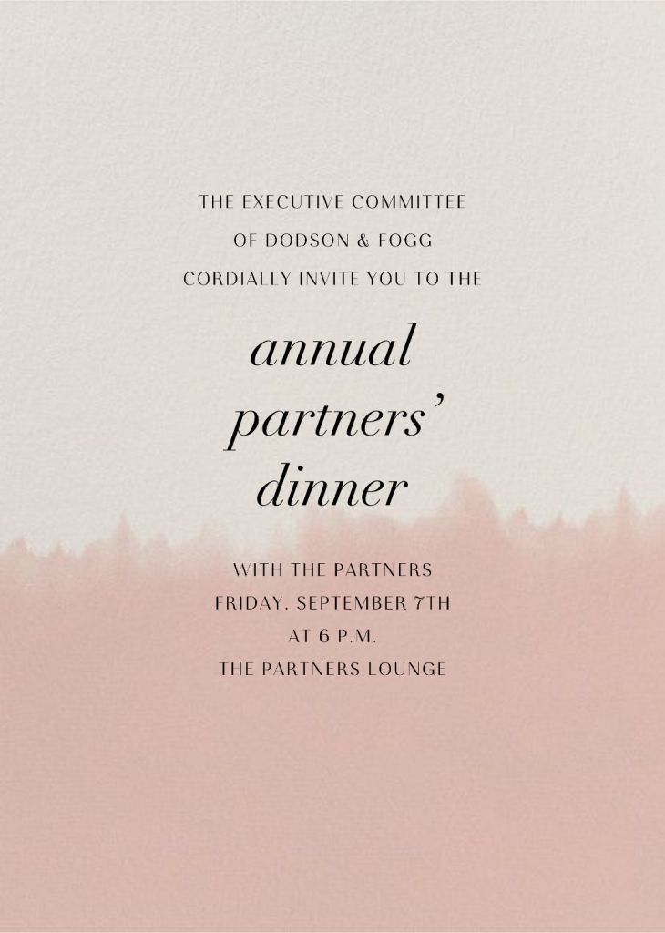 Dip Dye - Business Dinner Invitation | Send online instantly | Track opens