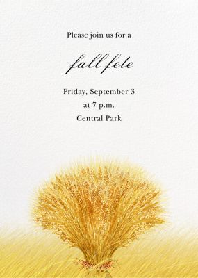 Fall Party Invitations | Send online instantly | RSVP tracking