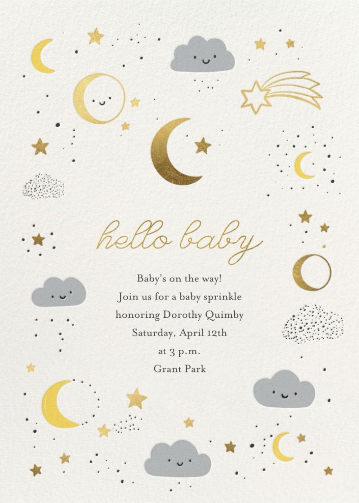 Whatever the Weather - Baby Shower Invitation | Send online instantly ...