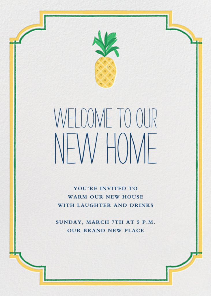 Invitation To Our New Home Free, Custom Printable Housewarming