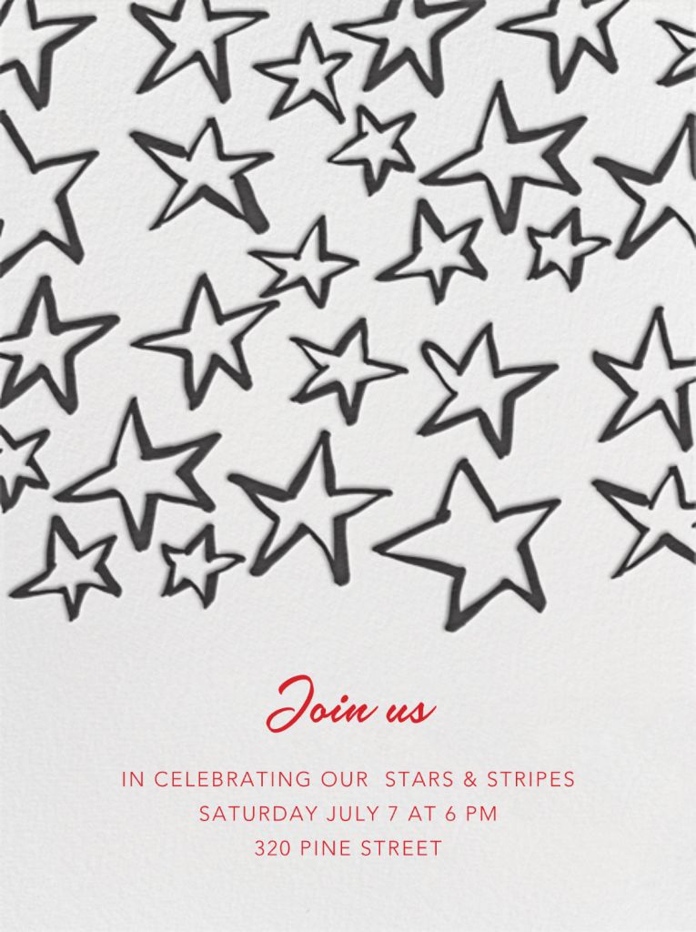 Celebration Stars - Summer Party Invitation | Send online instantly ...