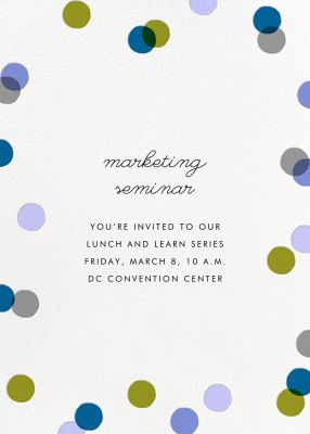 Seminar Invitations | Send online instantly | RSVP tracking