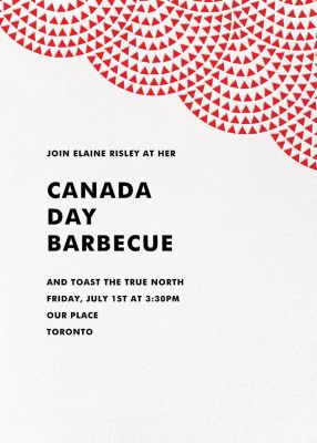 Canada Day Invitations | Send online instantly | RSVP tracking