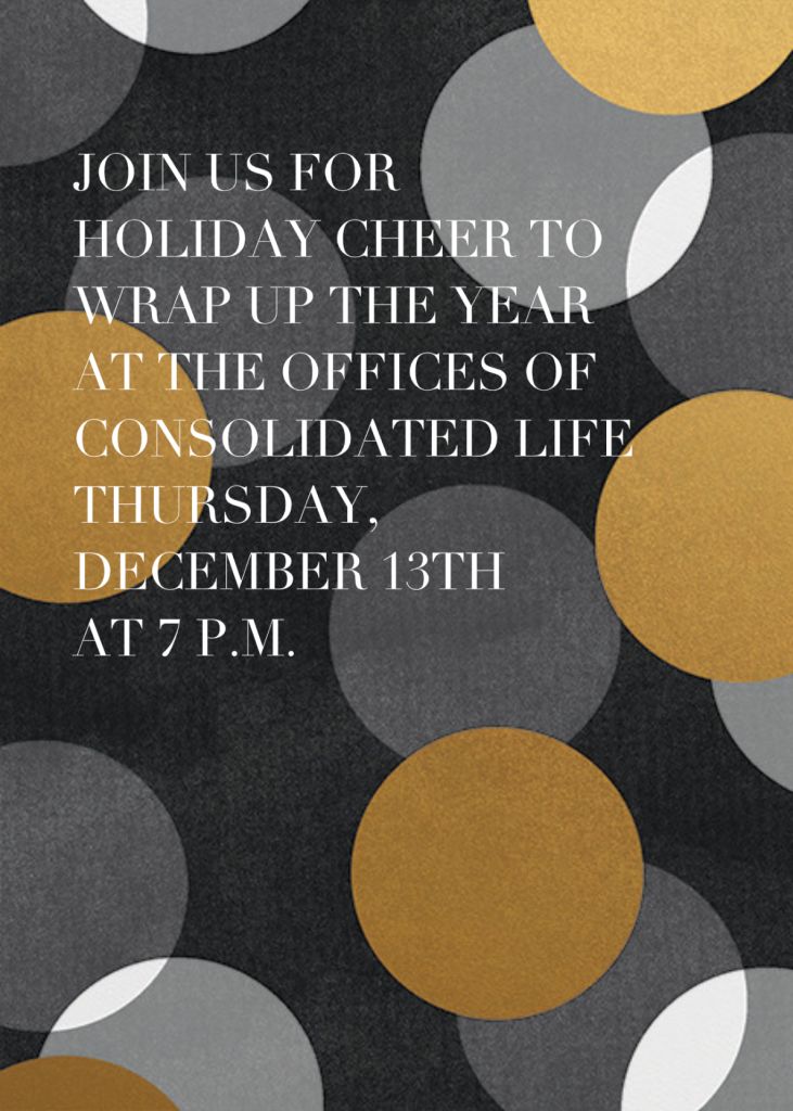 Jumbo Confetti - Winter Party Invitation | Send online instantly | RSVP ...