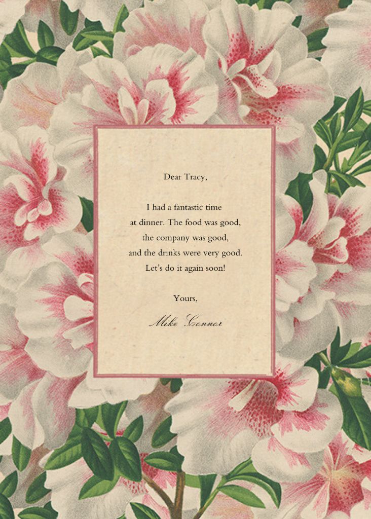 Azalea Frame - Greeting Card | Send online instantly | Track opens