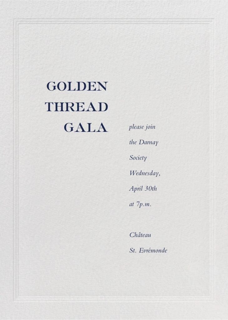 Triple Inner Bevel Invitation