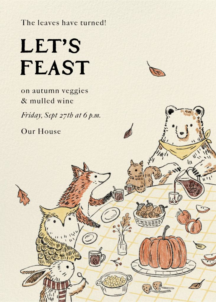 Storybook Feast Invitation