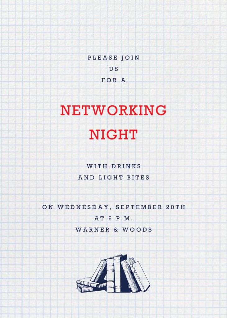 Graph Paper - Networking Event Invitation | Send online instantly ...