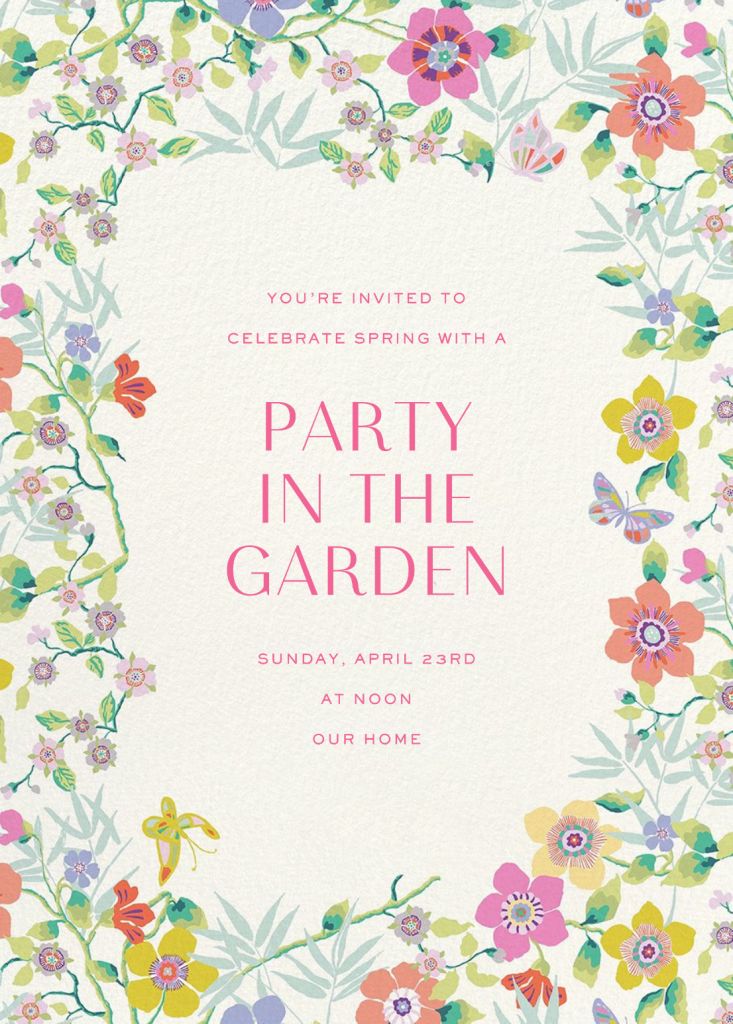 Mini Pavilion - Spring Party Invitation | Send online instantly | RSVP ...