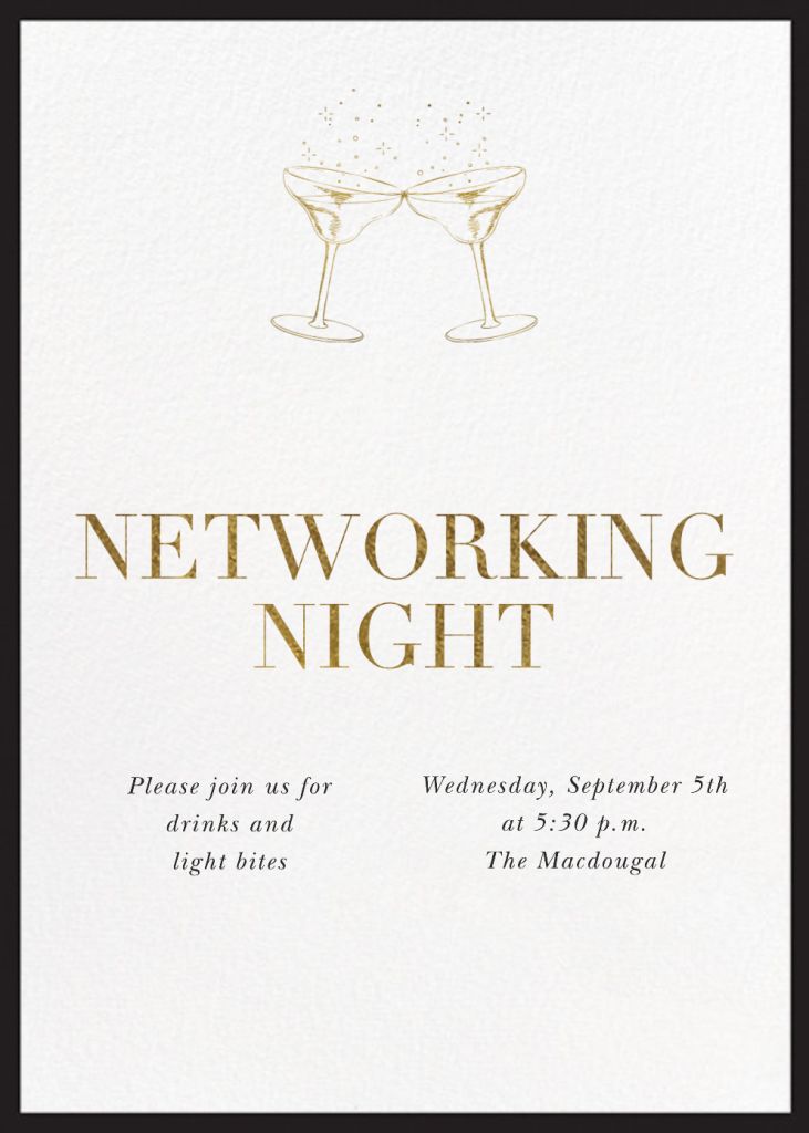 Contorno - Networking Event Invitation | Send online instantly | RSVP ...