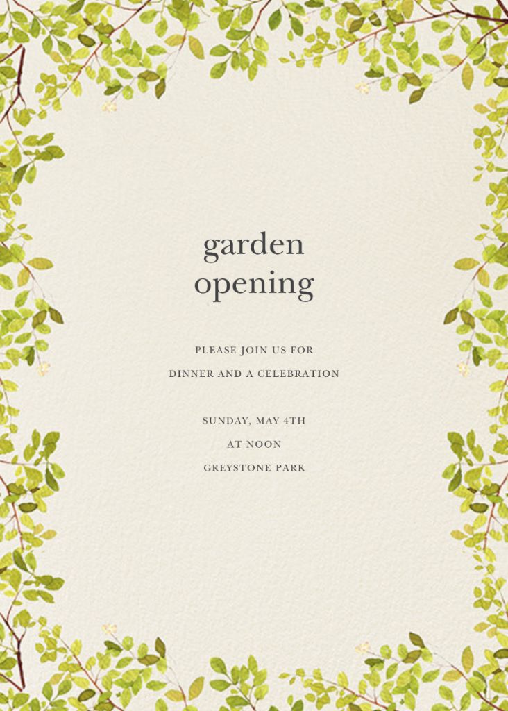 Spring Border - Community Event Invitation | Send online instantly ...