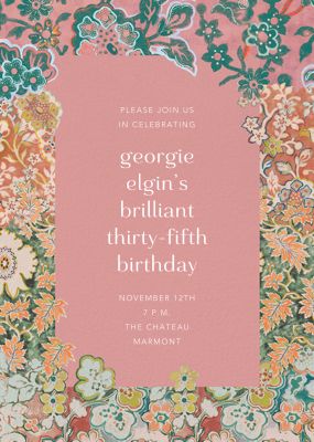 Adult Birthday Invitations | Send online instantly | RSVP tracking