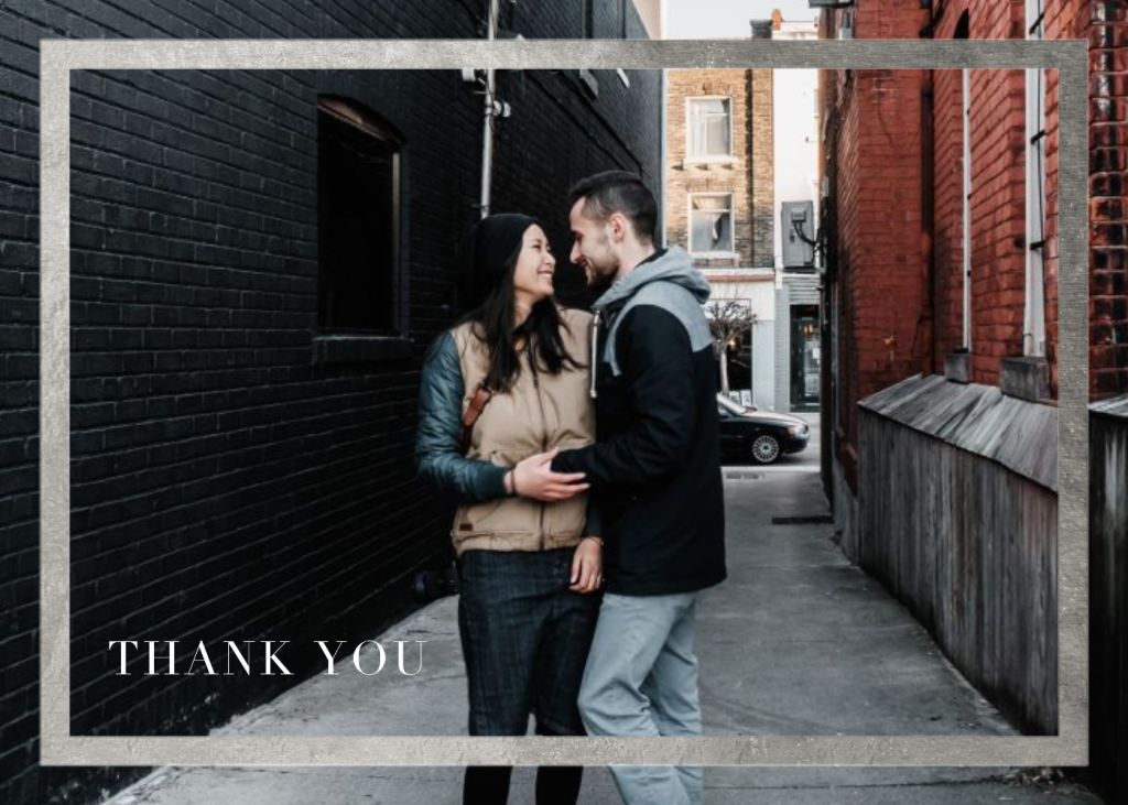 Editorial II Photo - Thank You Card | Send online instantly | Track opens