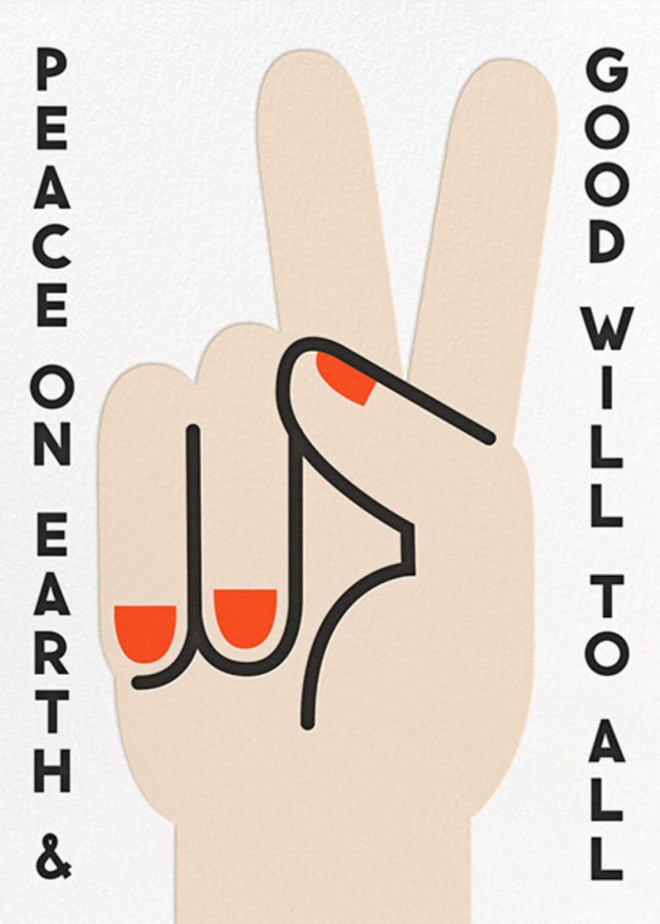 Peace Sign - Holiday Card | Send online instantly | Track opens