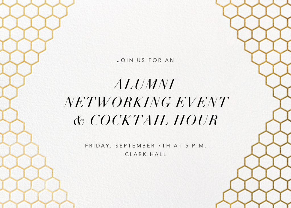 Honeycomb Party - Alumni Event Invitation | Send online instantly ...