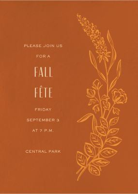 Fall Party Invitations | Send online instantly | RSVP tracking