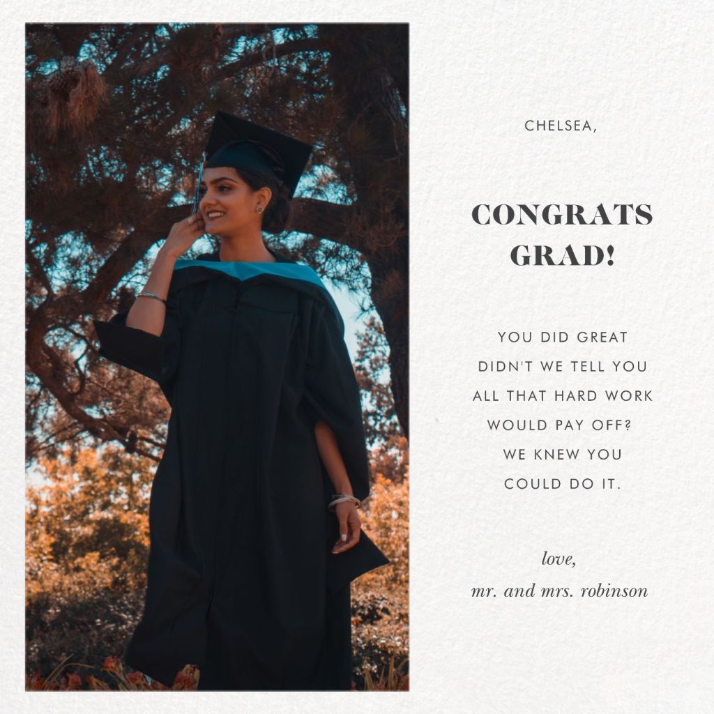 Split - Graduation Card | Send online instantly | Track opens