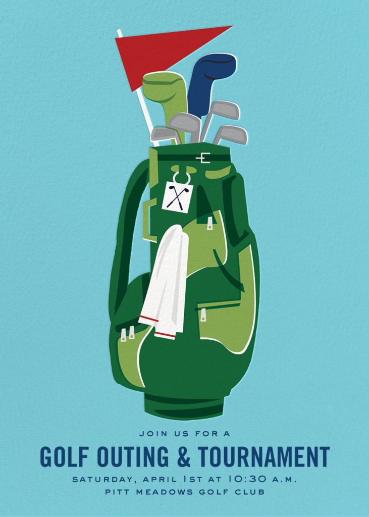 Golf Goat - Sports Invitation | Send online instantly | Track opens