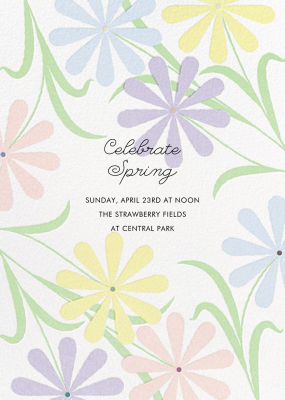 Spring Party Invitations | Send online instantly | RSVP tracking