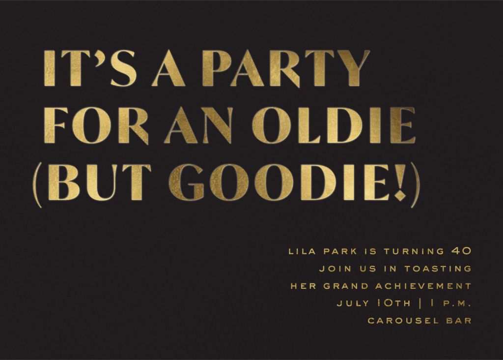 Goodie - Birthday Invitation | Send online instantly | RSVP tracking