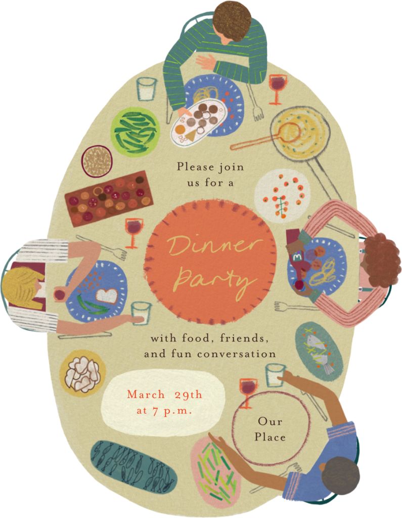 Tabletop Friends Invitation