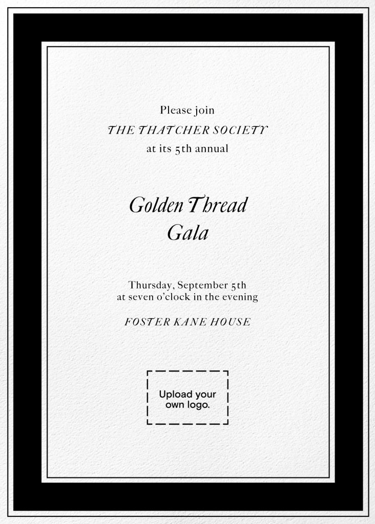 Triple Border (Customizable Template) - Fundraiser Invitation | Send ...