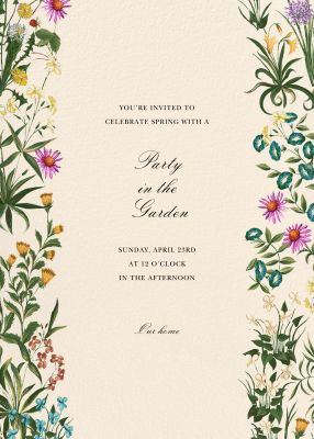 Spring Party Invitations | Send online instantly | RSVP tracking