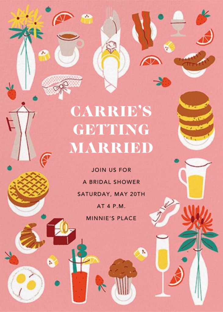 Bridal Buffet Invitation
