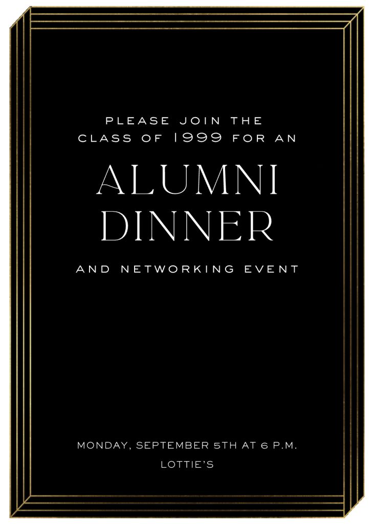 Dimensional - Alumni Event Invitation | Send online instantly | RSVP ...