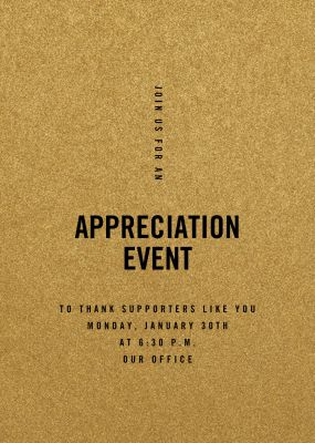 Customer Appreciation Invitations | Send online instantly | RSVP tracking