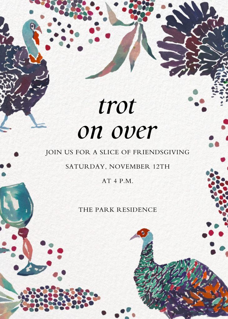 Feast and Flock Invitation