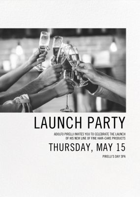 Launch Party Invitations | Send online instantly | RSVP tracking