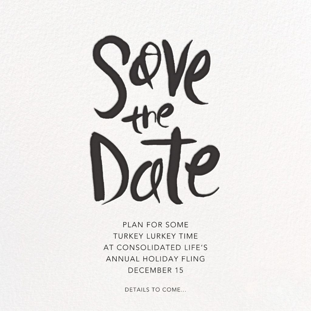 Ink Save The Date | Send online instantly | Track opens