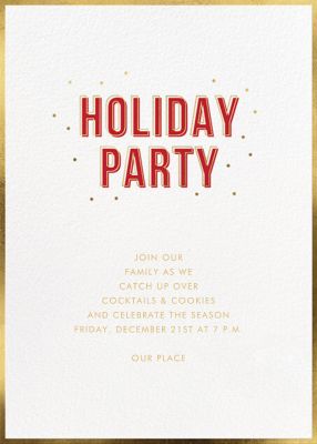 Company Holiday Party Invitations | Send online instantly | RSVP tracking