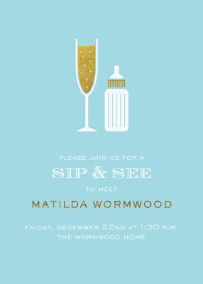 Sip and See Invitations | Send online instantly | RSVP tracking