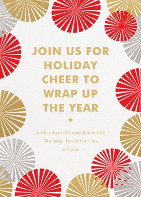 Company Holiday Party Invitations | Send online instantly | RSVP tracking